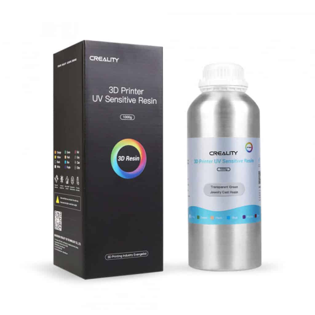 Creality Jewelry Transparent Green resin - AzureFilm