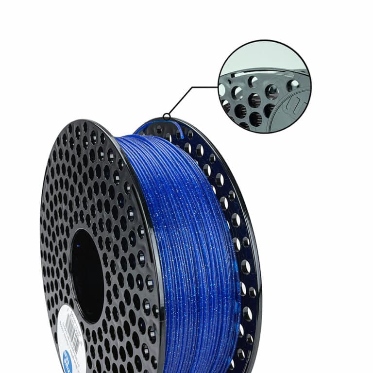 PLA Glitter filament Blue - AzureFilm