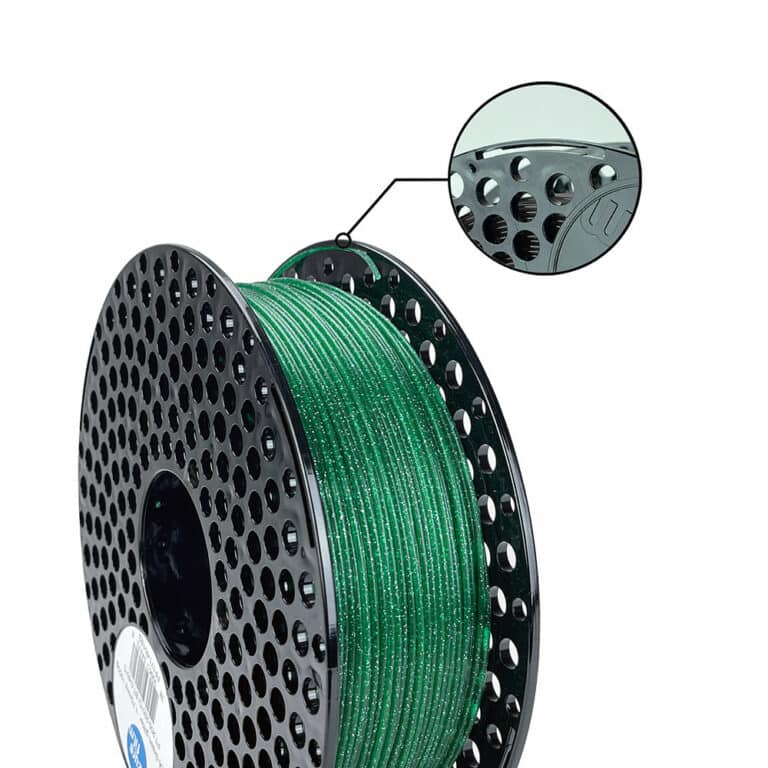PLA Glitter filament Green - AzureFilm