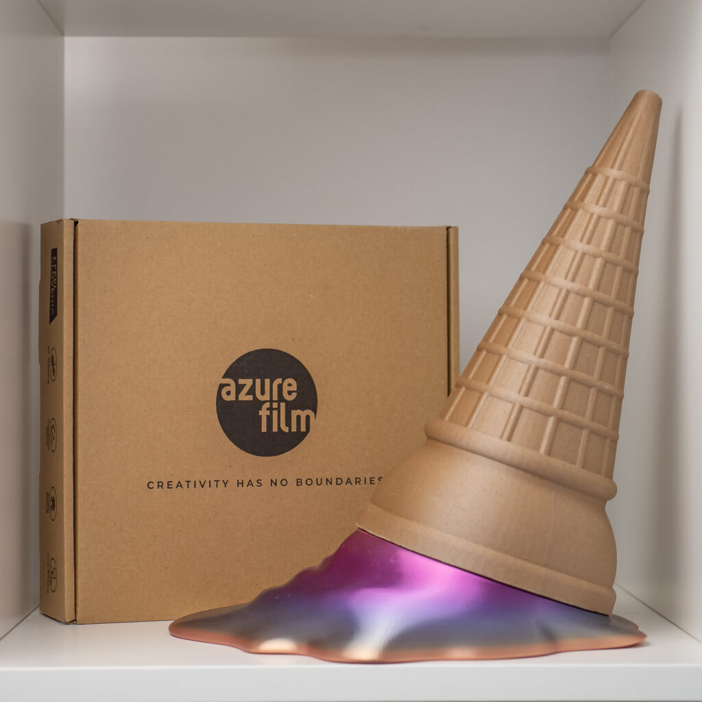 PLA Silk filament Rainbow Candy - AzureFilm